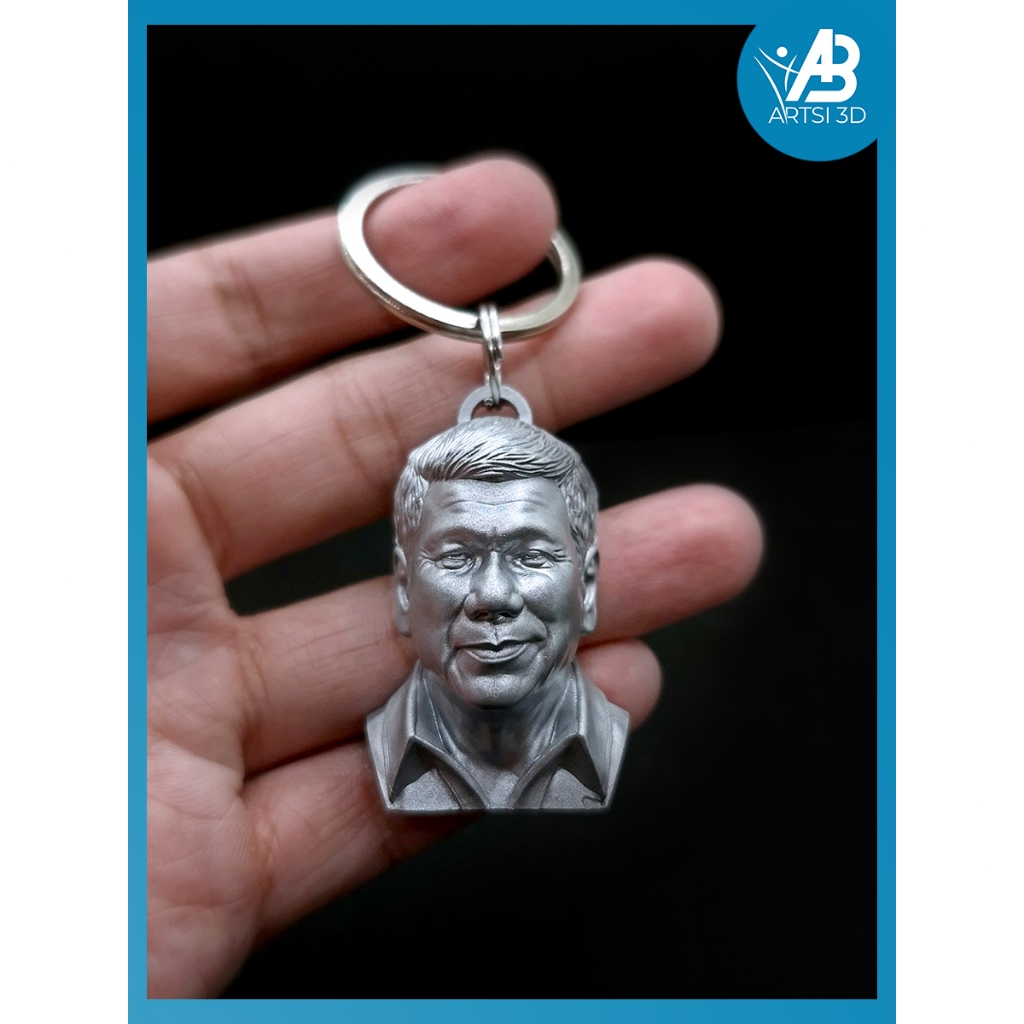 PRRD Duterte Keychain Resin 3D Printed | Shopee Philippines