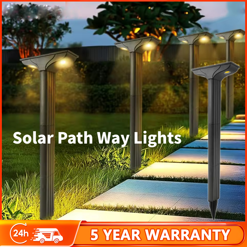 Witkey SOLAR PATH WAY LIGHTS GARDEN BRIGHT OUTDOOR SOLAR POWERED ...