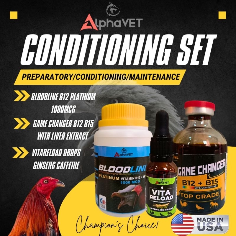 4 in 1 COMPLETE CONDITIONING SET (50ML) for Gamefowl and Racing Pigeon ...