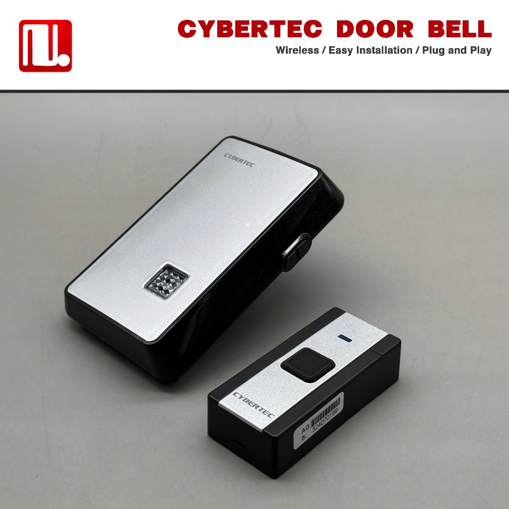 Cybertec Wireless Doorbell Basic / Dual Switch / Dual Doorbell | Shopee ...