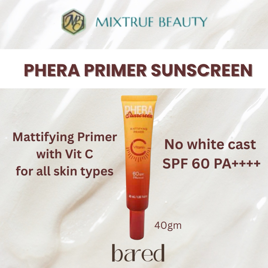 Phera Sunscreen SPF60 PA++++ 40ml by Mixtrue Beauty | Shopee Philippines