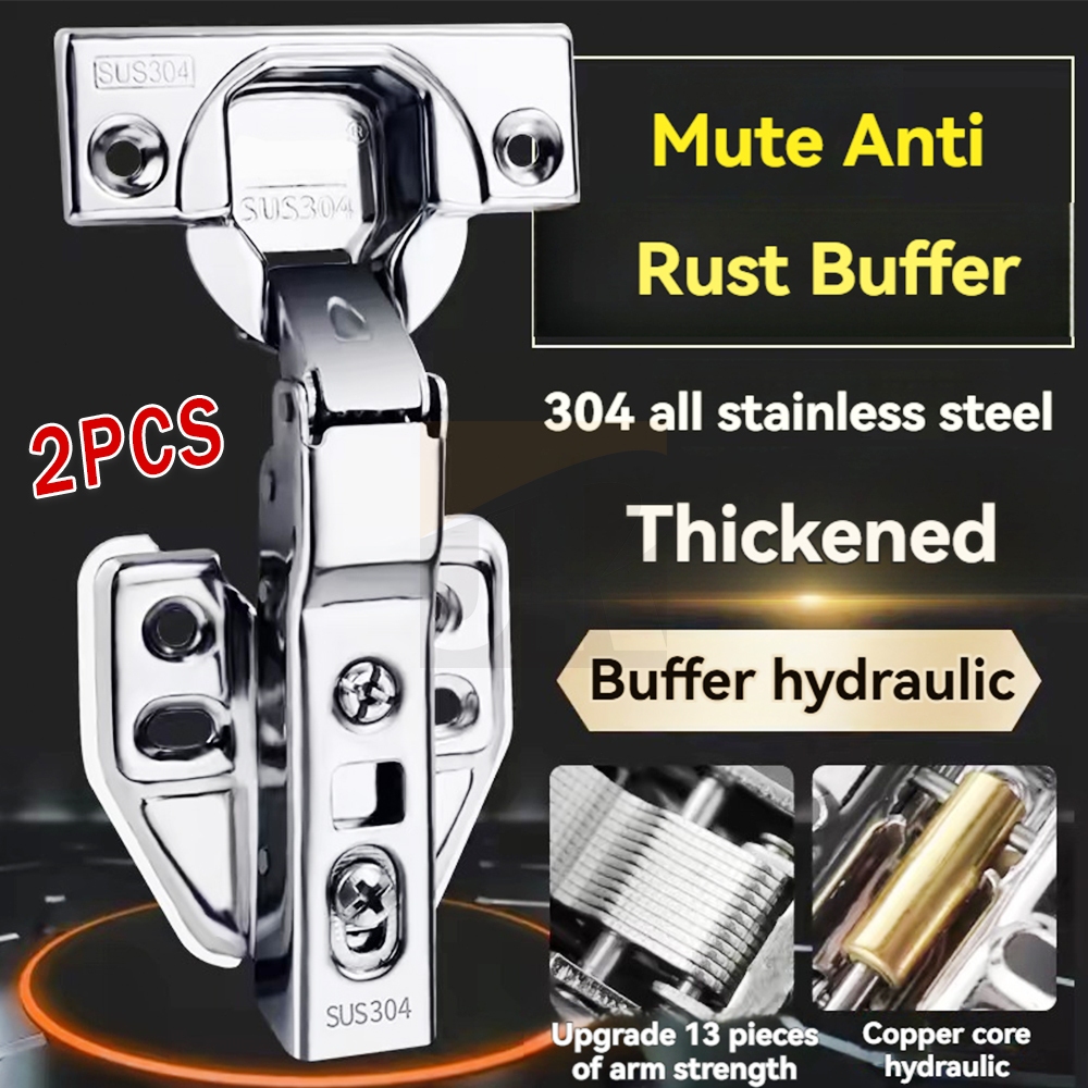 WeHome Soft Close Hydraulic Heavy Duty Regular Concealed Hinges For Cabinet Door DIY 1Pair H1 H2 ...