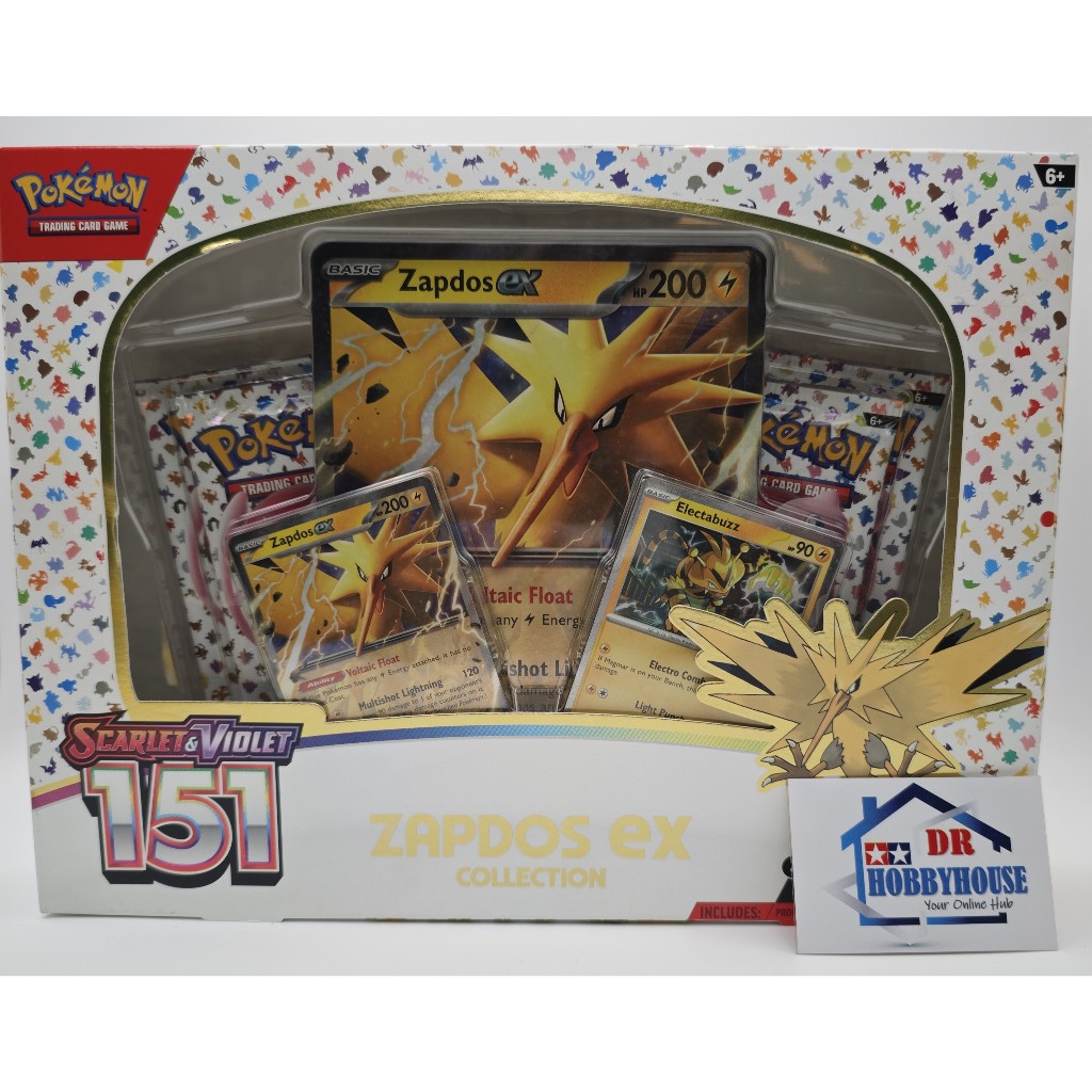 Pokemon TCG Scarlet & Violet 151 Collection Zapdos ex | Shopee Philippines
