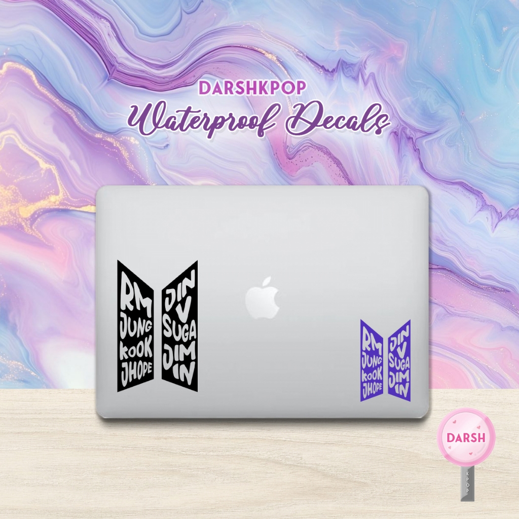 FanMade OT7 Name Logo Waterproof Decals Vinyl Stickers | Shopee Philippines