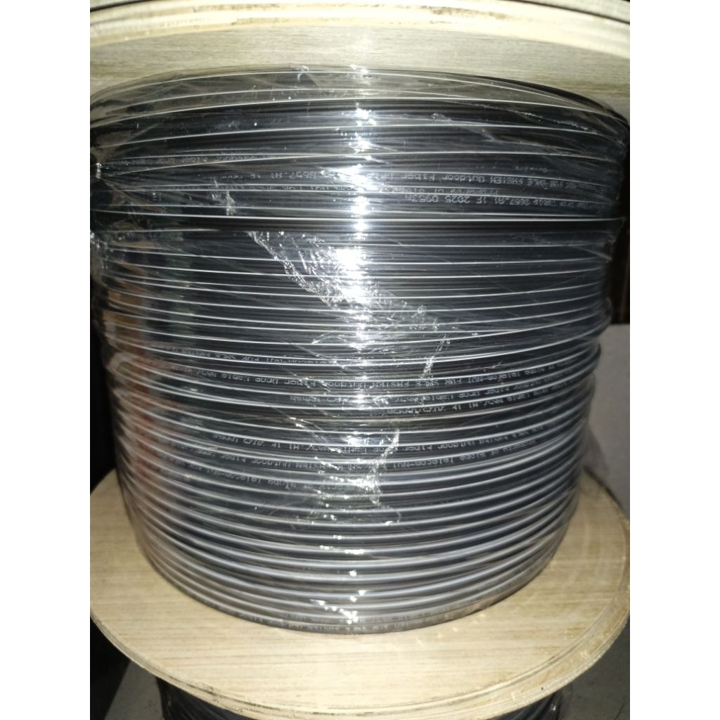 1Core 1KM WHITE STRIPE FOC Fibre Optic Cable (TELCO LABEL) | Shopee ...