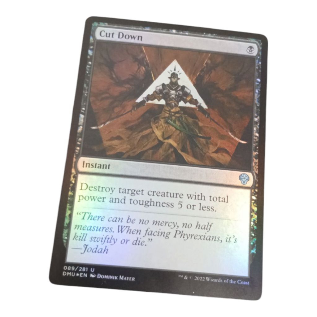 MTG Card Foil CUT DOWN Magic the Gathering Trading Card Game Black ...