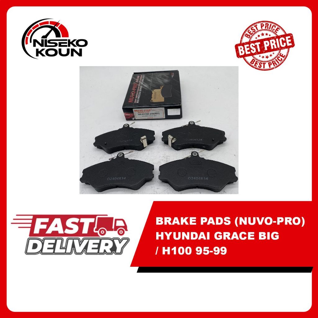 BRAKE PADS (NUVO-PRO) VA-8116K HYUNDAI GRACE BIG / H100 95-99 | Shopee ...