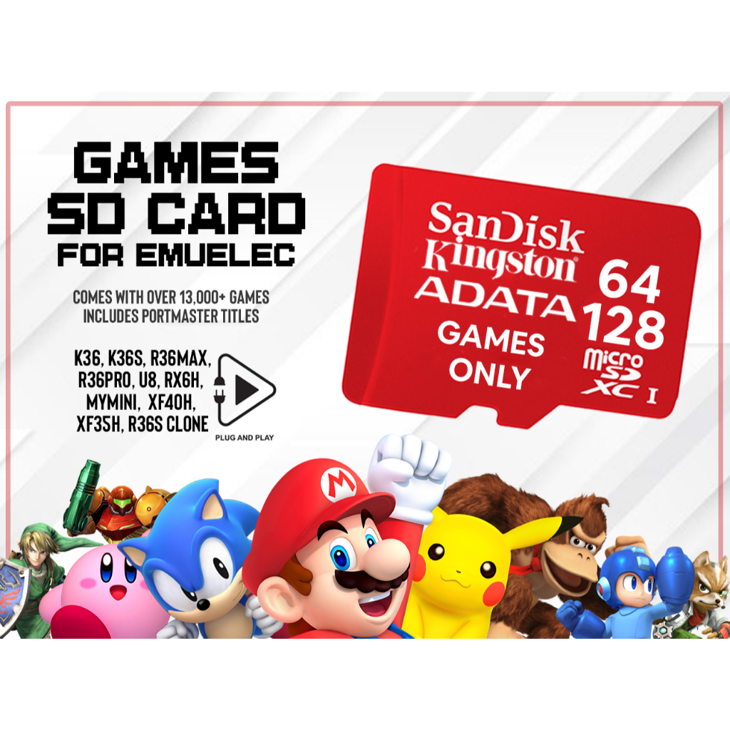 Alphawolf | GAMES SD Card for K36, K36S, R36Max, R36Pro, U8, RX6H ...