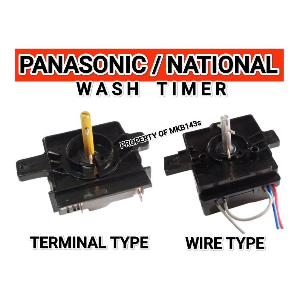 PANASONIC / NATIONAL WASH TIMER - WIRE AND TERMINAL TYPE | Shopee ...
