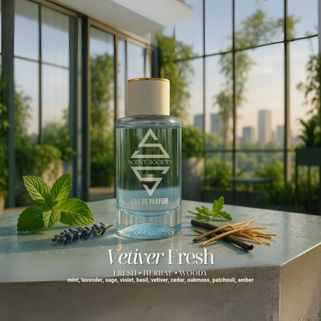Vetiver Fresh Eau de Parfum for Men - Fresh & Woody Scent - 50ml by ...