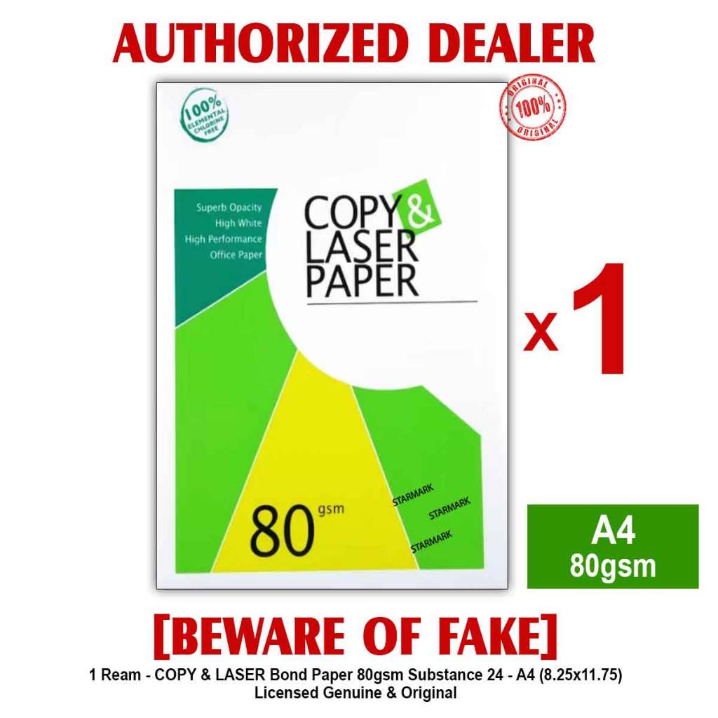 Copy & Laser Paper Bond Paper Papers A4 Size 80gsm Sub.24 Copy And ...