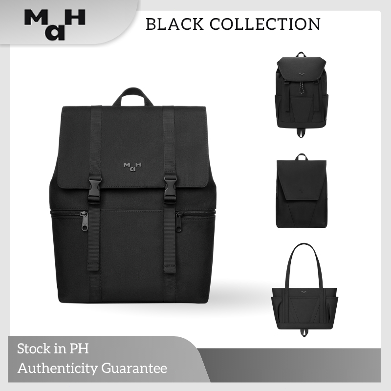 【⚡Stock in PH】MAH Black Collection Backpack Waterproof Large Capacity ...