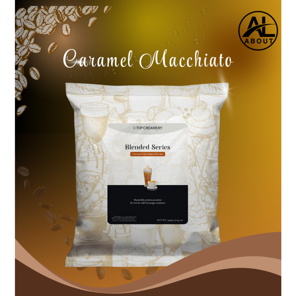 TOP Creamery Caramel Macchiato Blended Powder 500g | Shopee Philippines