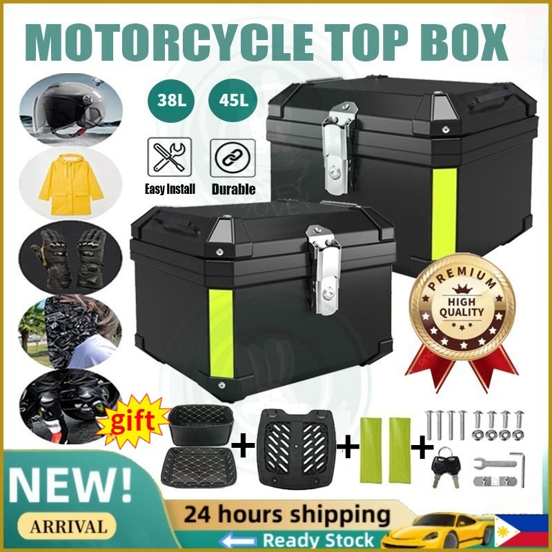 【24h ship】Motorcycle Top Box Motorcycle Box 45L 36L Large Capacity ...