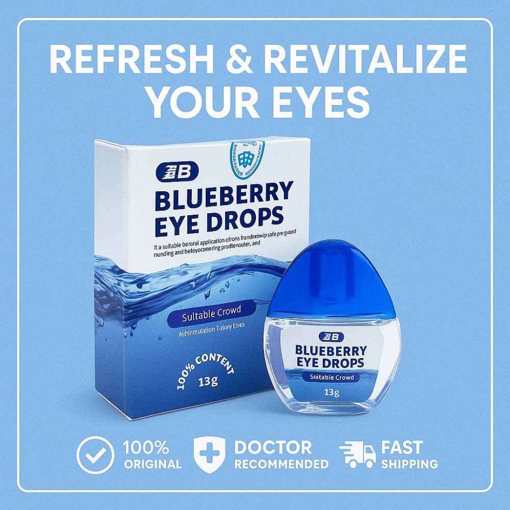 ZB Blueberry Eye Drops for Dry Eyes, Redness, Vision Support & Eye ...