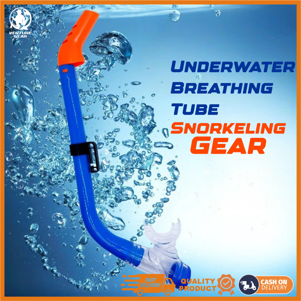 Silicone Mouthpiece Diving Breathing Tube PVC Swimming Breather Snorkel ...