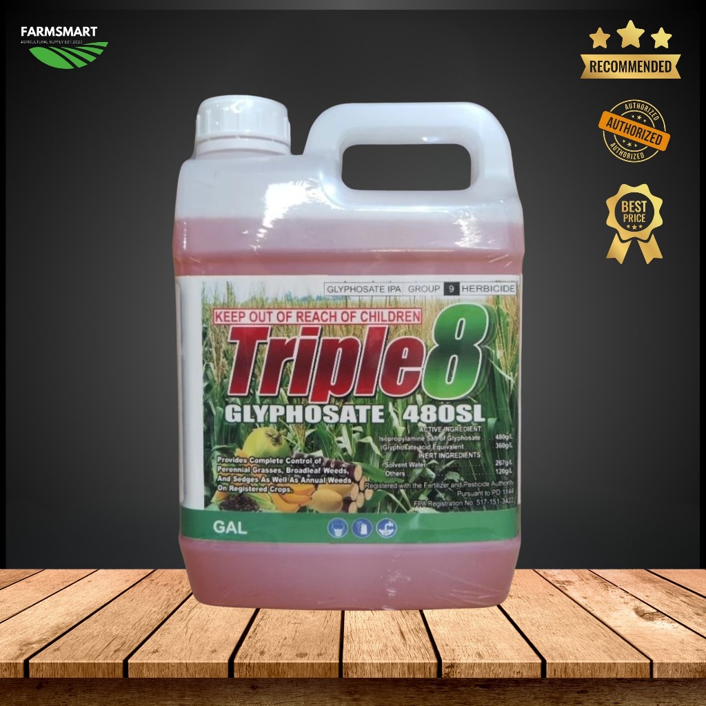 Triple 8 Glyphosate - Gallon / Herbicide / Triple8 | Shopee Philippines