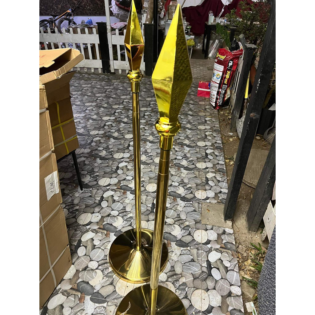 1 pc Heavy Duty Flag Stand/Flag Pole Telescopic SPEAR HEAD | Shopee ...