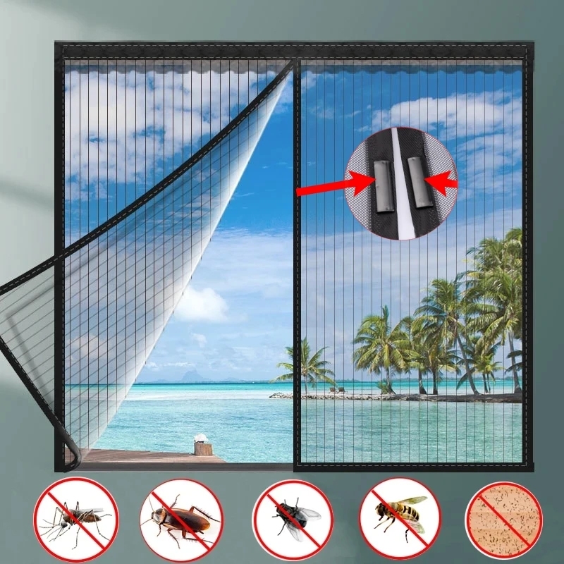 Window Screen Mosquito Net Anti-mosquito Screen for Window Velcro ...