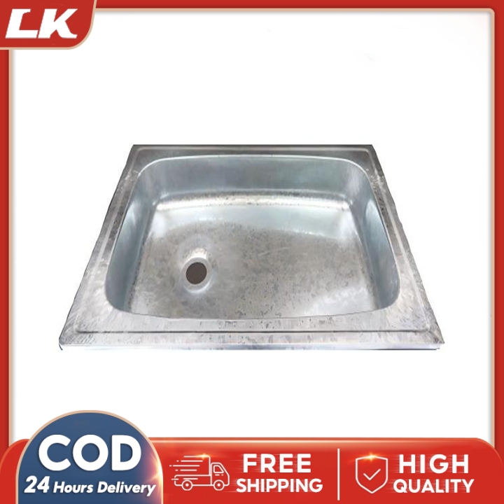 GI Kitchen Sink With Free PVC Strainer 16 x 24 16 x 28 Affordable ...