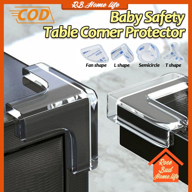 Baby Safety Table Corner Silicone Protector Table Edge Protector Anti ...