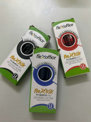 ABS lexTok Retractable Ballpen Flex Tok Office Ball Point Pen 12pcs ...