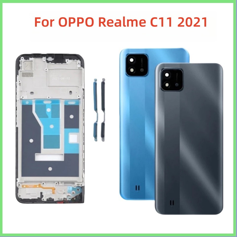 New Housing Back Cover For OPPO Realme C11 2021 LCD Middle Front frame ...