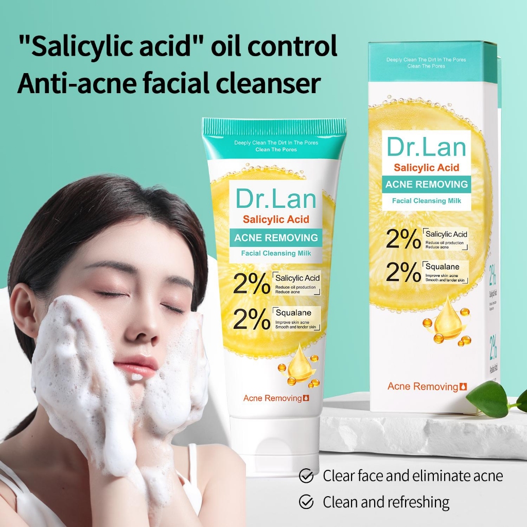 Drlan Salicylic Acid Acne-fighting Facial Cleanser offers refreshing ...