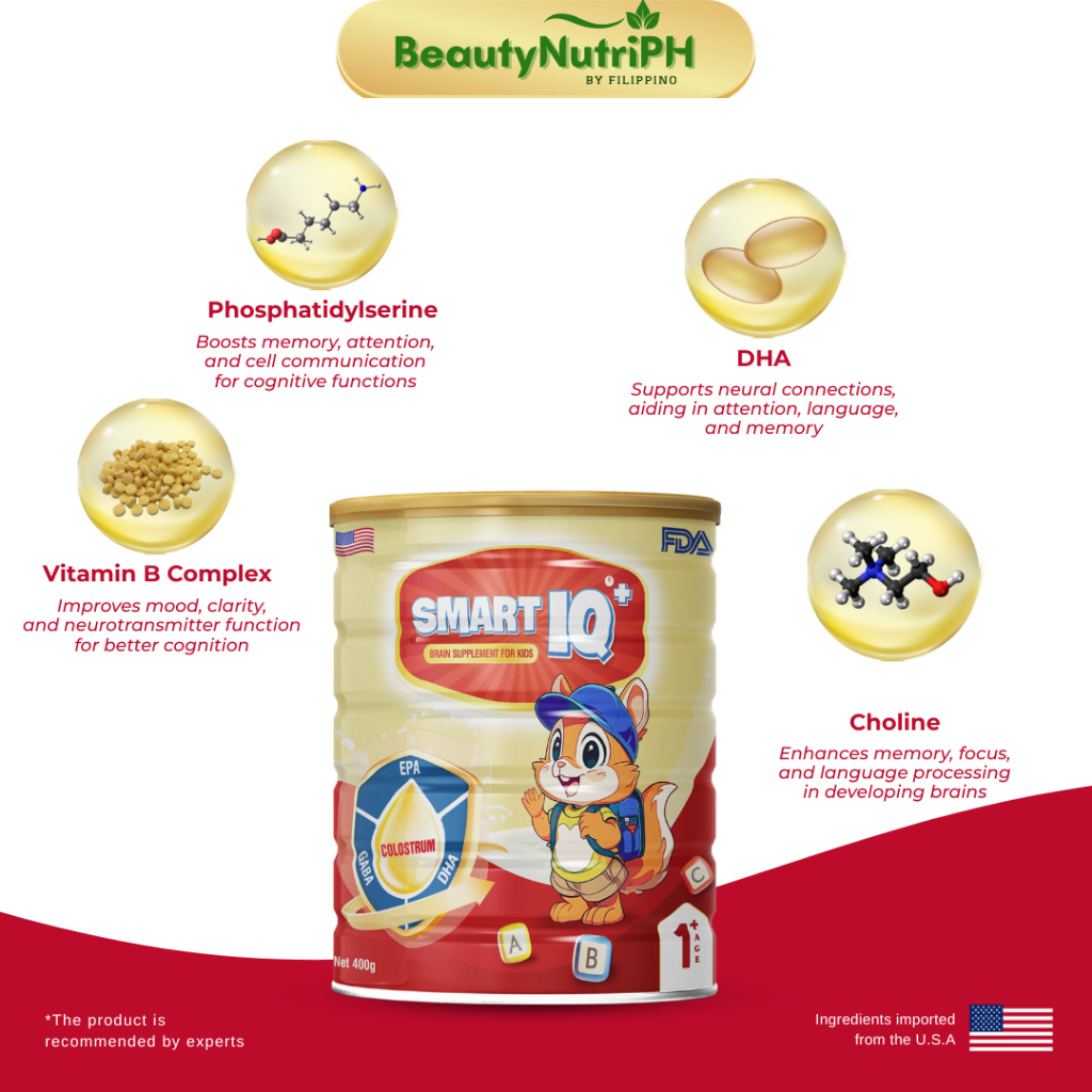 Smart IQ+ Best Autism Milk for Kids Brain Support Special Needs Formula ...