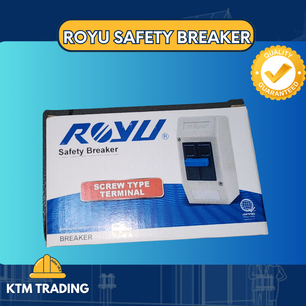 ROYU CIRCUIT SAFETY BREAKER (PLUG IN or BOLT ON) (SCREW TYPE) [30A ...