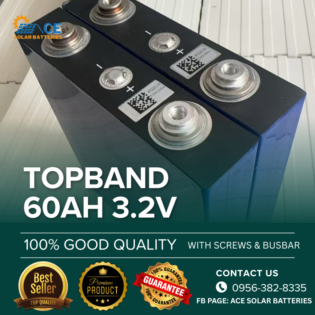 BRANDNEW 60AH TOPBAND 3.2V LIfePO4 Battery Lithium Battery Cell Good ...