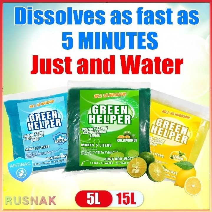 RUSNAK DIY Dishwashing Liquid Kit Set 2L-15L Easy Mix Formula Soap ...