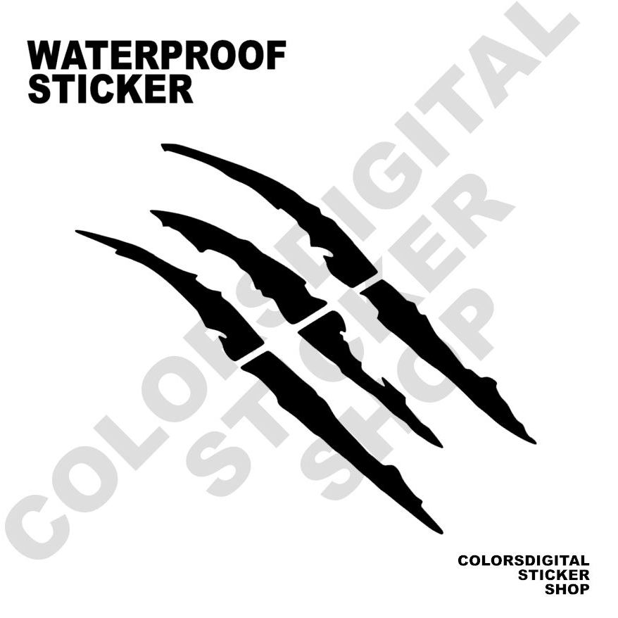 Monster scratch waterproof sticker for motorcycle / not fading | Shopee ...