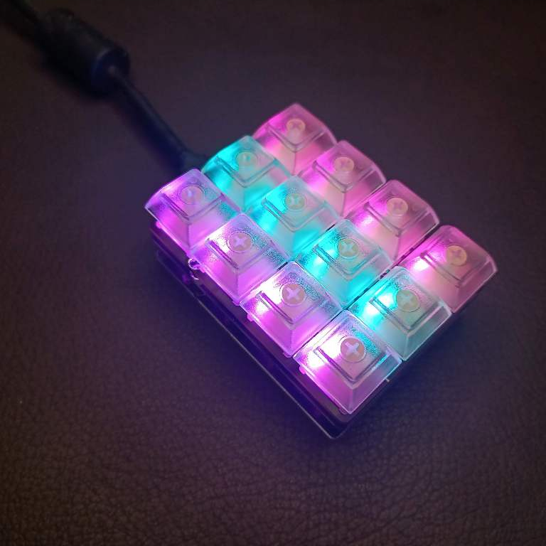 Pabile P12 DIY Kit 12-Key 4x3 Grid Programmable RP2040 Mechanical Macro ...