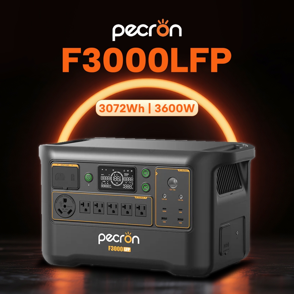 Pecron F3000LFP Portable Power Station 3072Wh 3600W Lifepo4 Battery ...