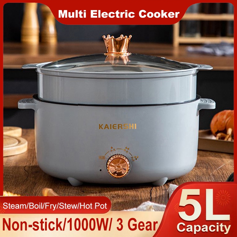 5L Multi Electric Cooker Large capacity Rice Cooker 1000W Hot pot ...