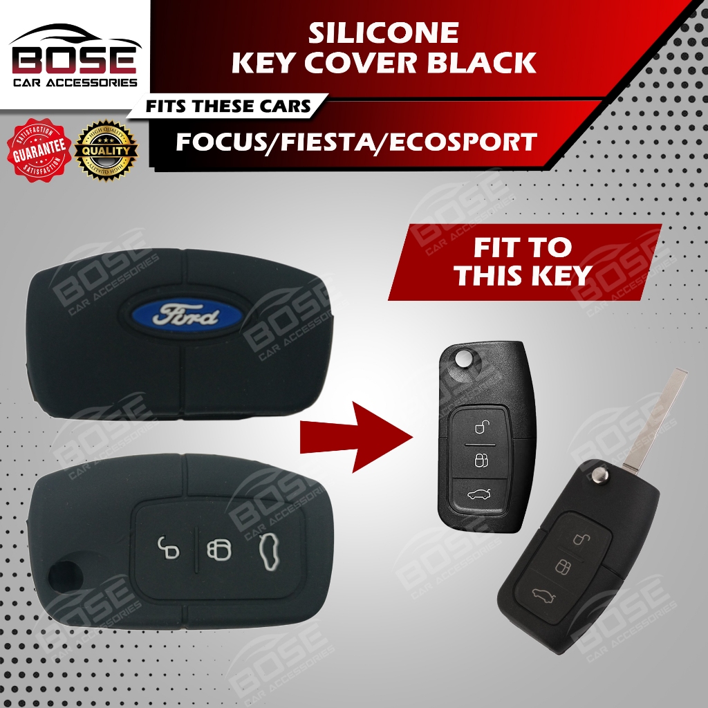 Ford Focus Ecosport Titanium Soft Silicone Car Key Cover Remote Holder ...