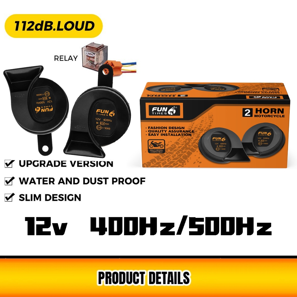 Piaa Horn Oto Style Horn for Motorcycle Compact Horn Dual 12v 400Hz/500Hz | Shopee Philippines