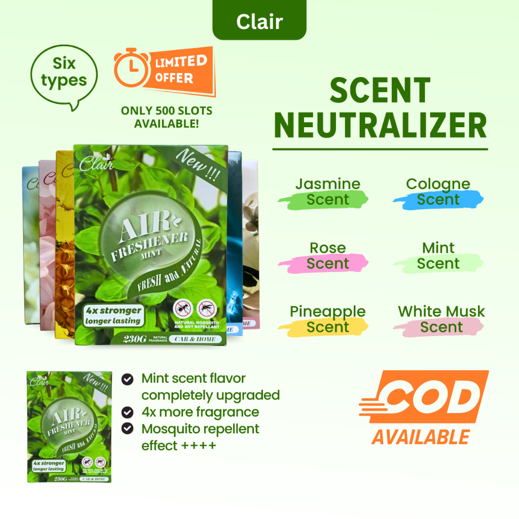 Clair Balm Air Freshener Natural Plant Extract Balm Solid Perfume 2X ...