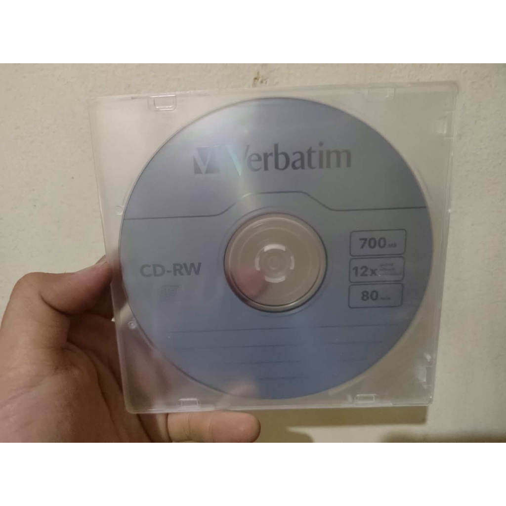 Verbatim CD-RW / CDRW 700MB Blank Disc with PP Slim Case (1 PC. ONLY ...