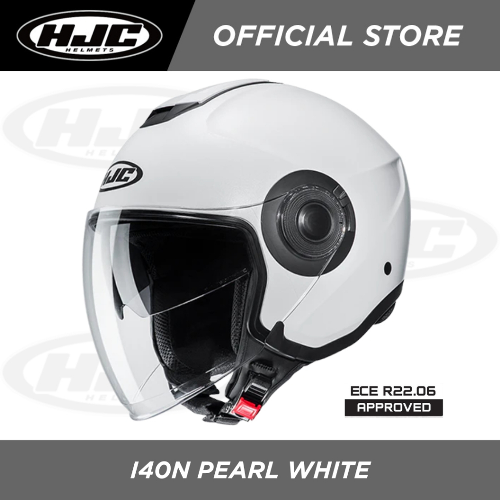 HJC Helmets i40N Pearl White | Shopee Philippines