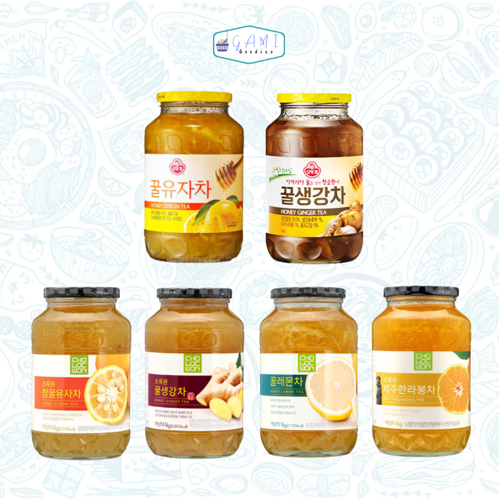Korean Ottogi / Healthy Honey Citron & Ginger Tea - 500g & 1kg | Shopee ...