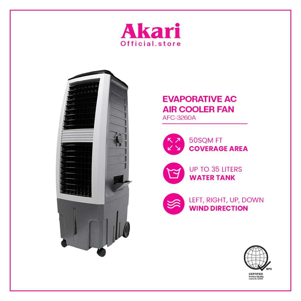 Akari Evaporative AC Air Cooler Fan (AFC-3260A) | Shopee Philippines