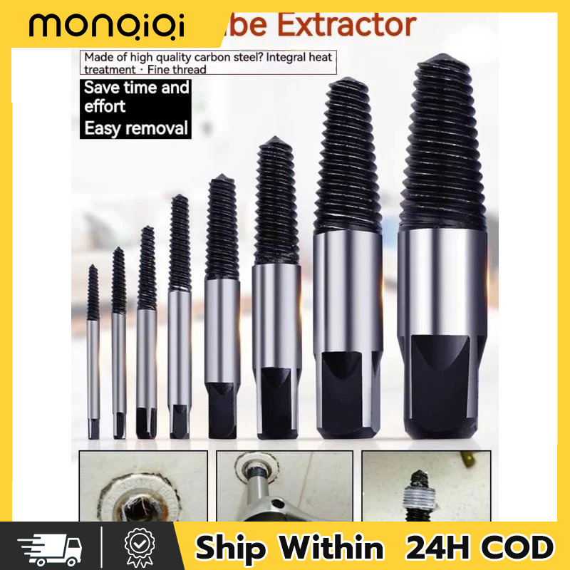 8PCS Pipe Extractor Water Pipe Triangle Valve Faucet Broken Screw ...