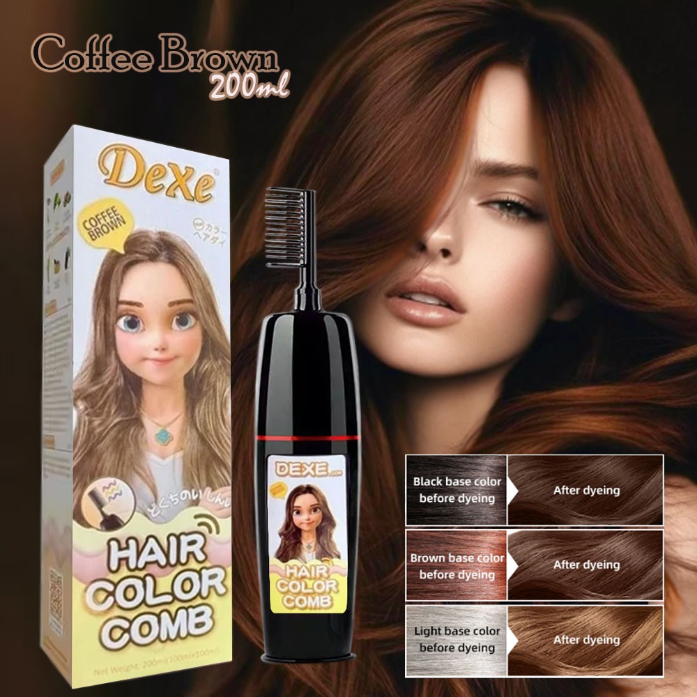 fda approved dexe Hair dye beauty tools 200ml hair color comb | Shopee ...