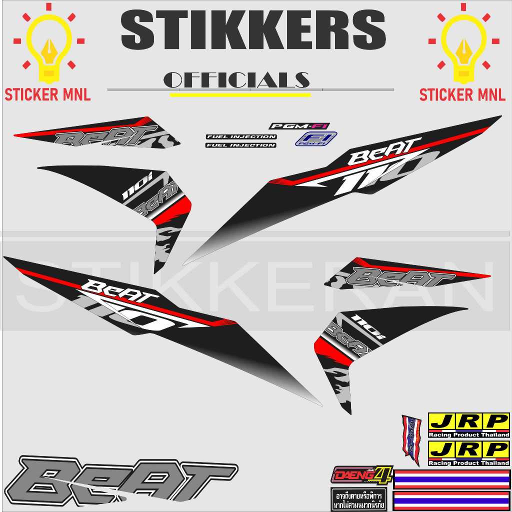 HONDA BEAT V2 FI CAMO 2024 LATEST DECALS V2 FI | Shopee Philippines