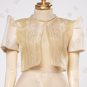 Modern Filipiniana Blazer - Burda on Pinya Organza for Formal and ...