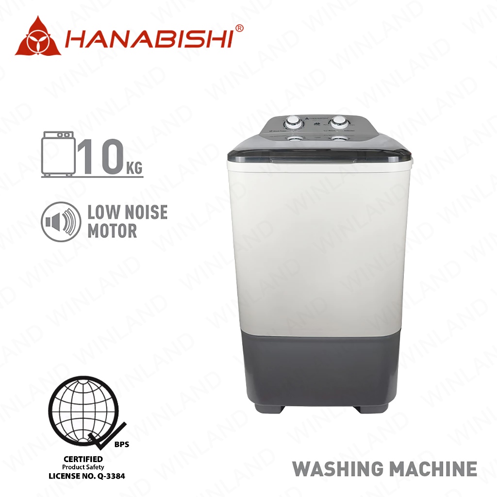 Hanabishi by Winland 10 kgs Single Tub Washing Machine Rust Proof Body ...