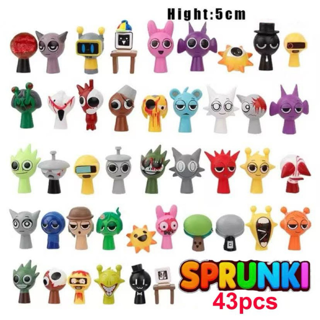 24pcs or 43pcs Sprunki Toy figures | Shopee Philippines