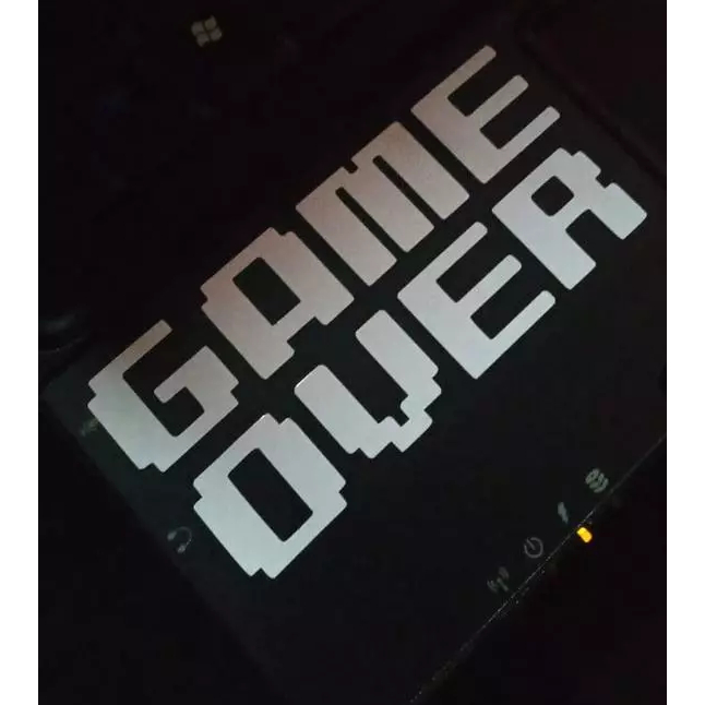 Super Mario Game Over Decals Sticker for Motorcycle / Cars | Shopee ...